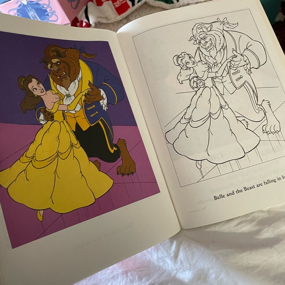 Disney | Other | Vintage 9s Disney Beauty And The Beast Color The ...